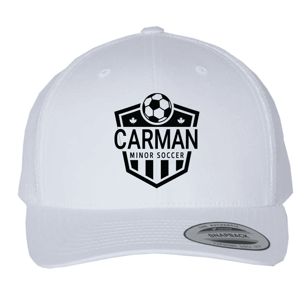 6606 Yupoong Adult Retro Trucker Cap - White - The Screen Door